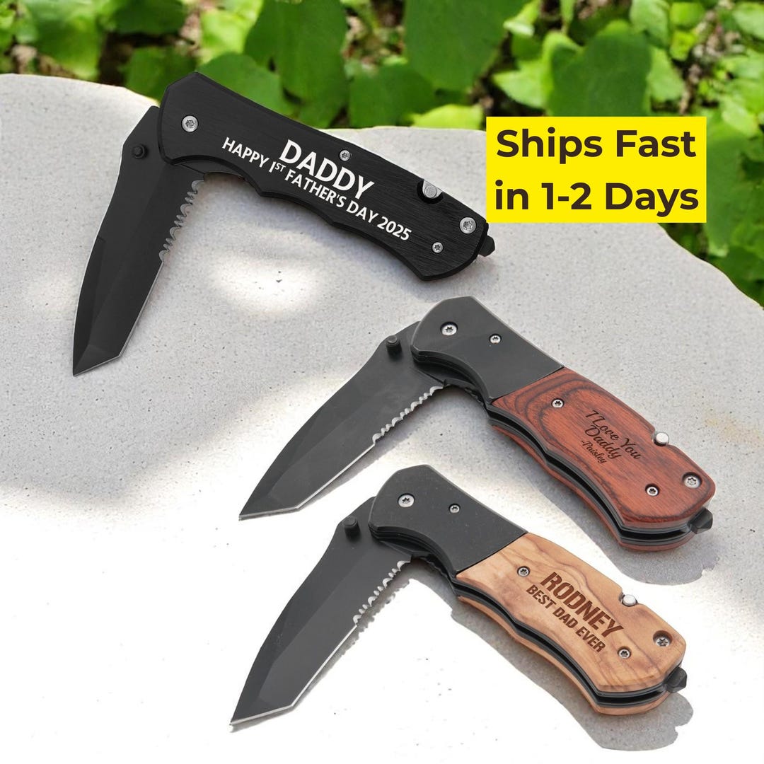 Dad Pocket Knife, Dad Gift, Best Dad Gift, Fathers Day Gift, #1 Dad ...