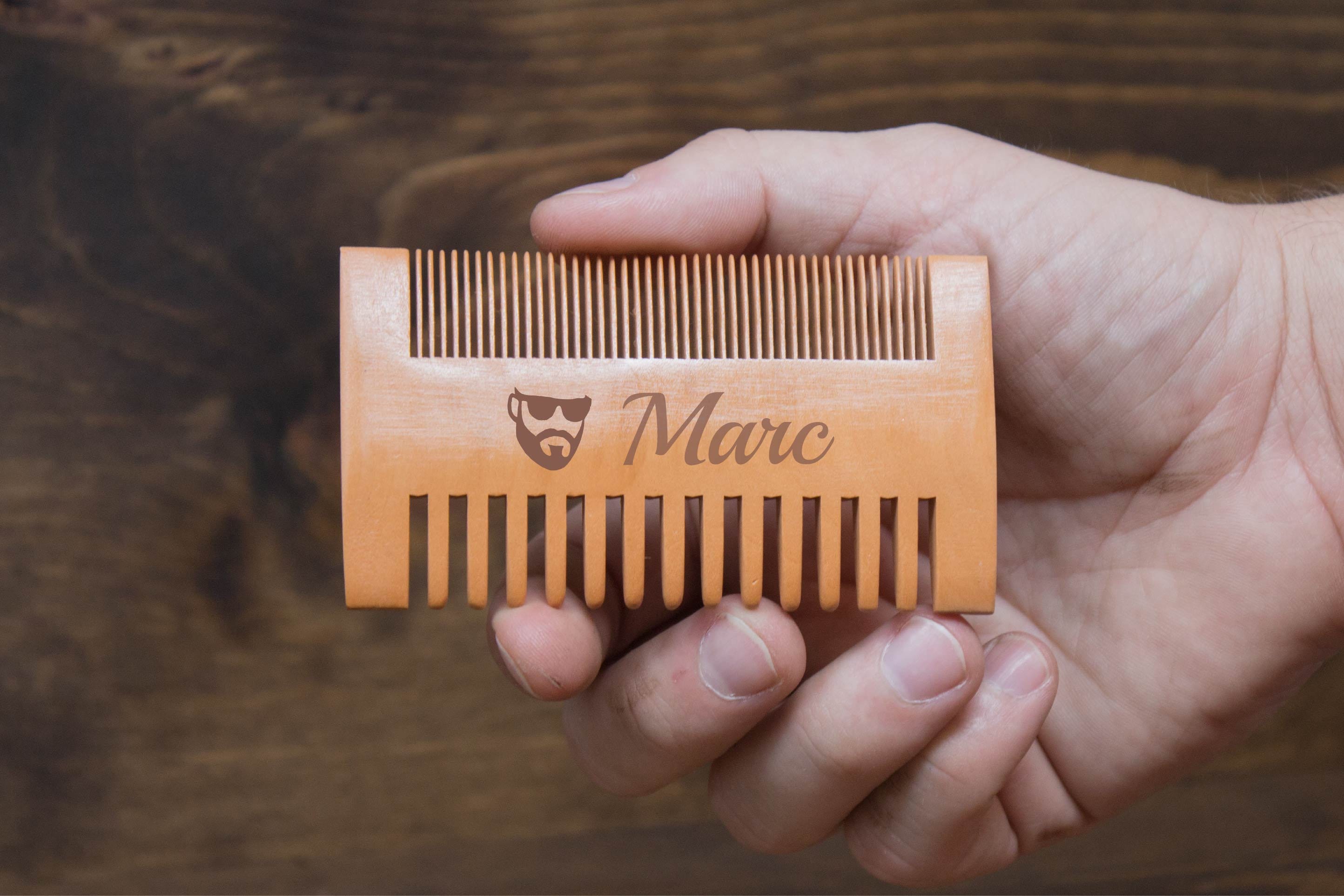 Beard Comb Beard Brush Personalize Comb Custom Beard Comb | Etsy
