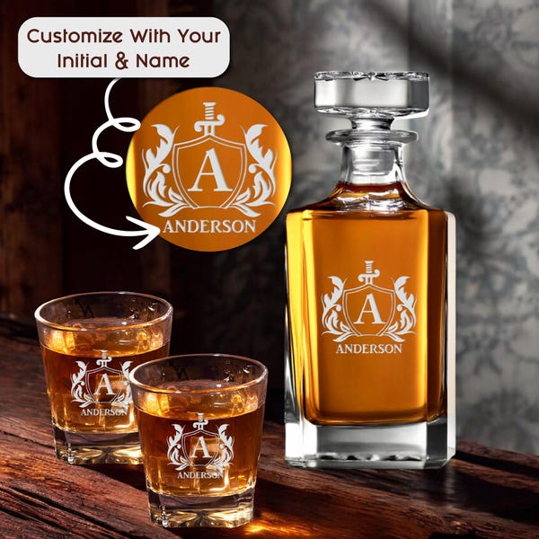 Whiskey Decanter Set - Etsy