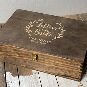 Letters to the Bride, Bridal Box Gift, Engagement Gift Box, Advice to ...