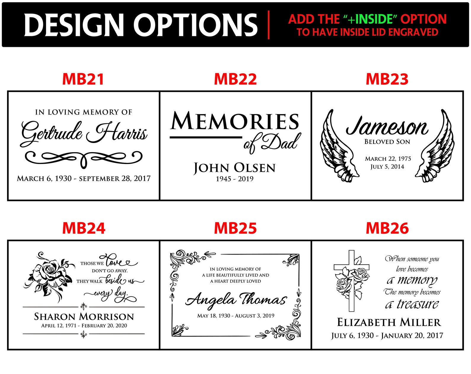 Classy Memorial Gift Box Memorial Gifts Classy Memory Box - Etsy