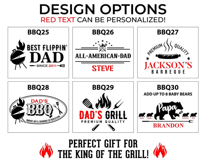 Gift for Dad Personalized Grill Set Custom Father's Day - Etsy