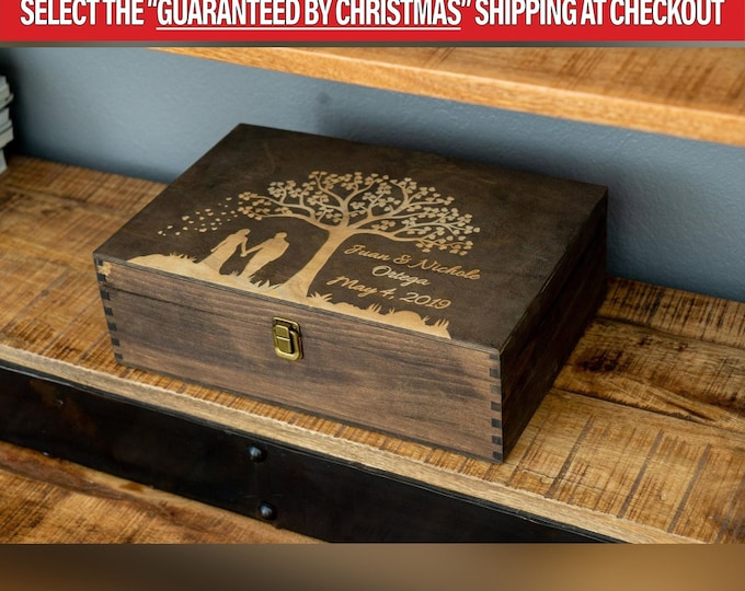 Extra Large Keepsake Box in Walnut Wood 10.5 X 13 - Etsy