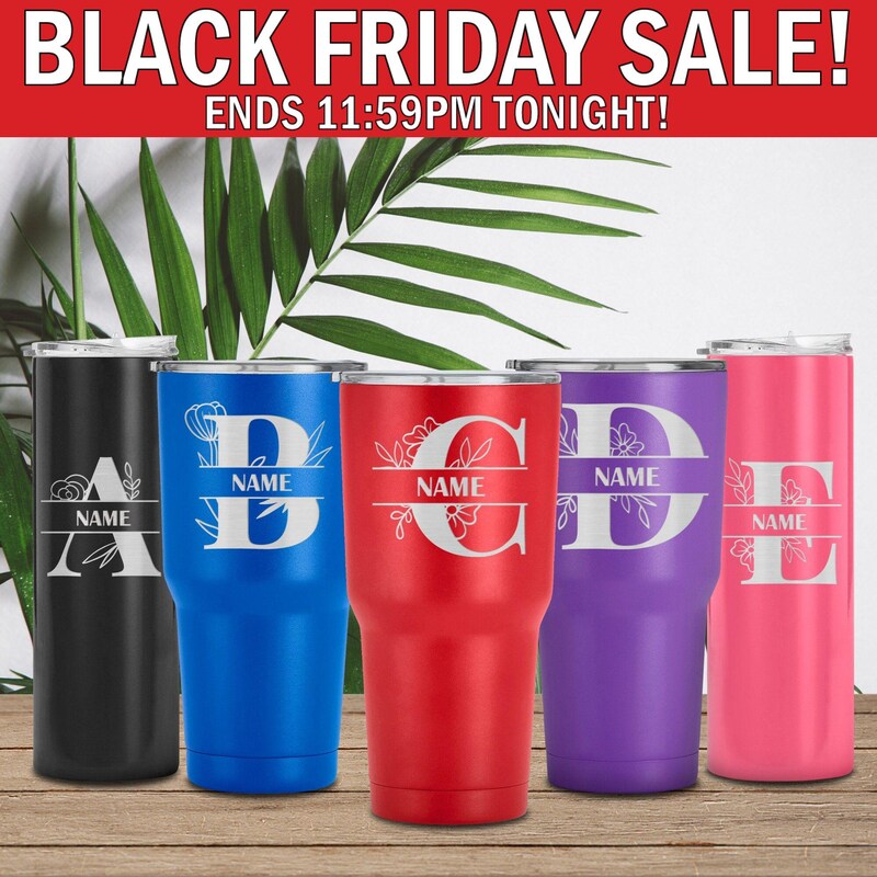 Monogrammed Cups - Etsy