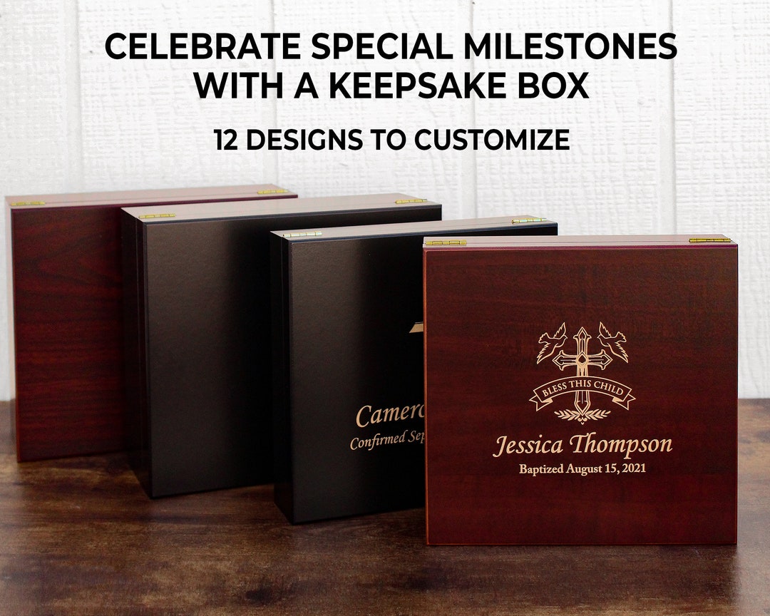 Baptism Gift, Baptism Memory Box, Keepsake Box, Baptism Gift for Boy ...