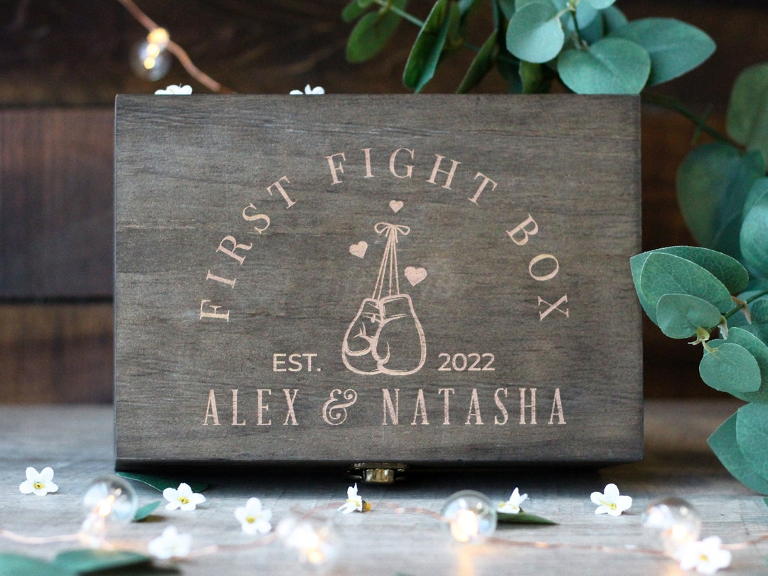 First Fight Box, Wedding Ceremony, Wood Memory Box, Personalized ...