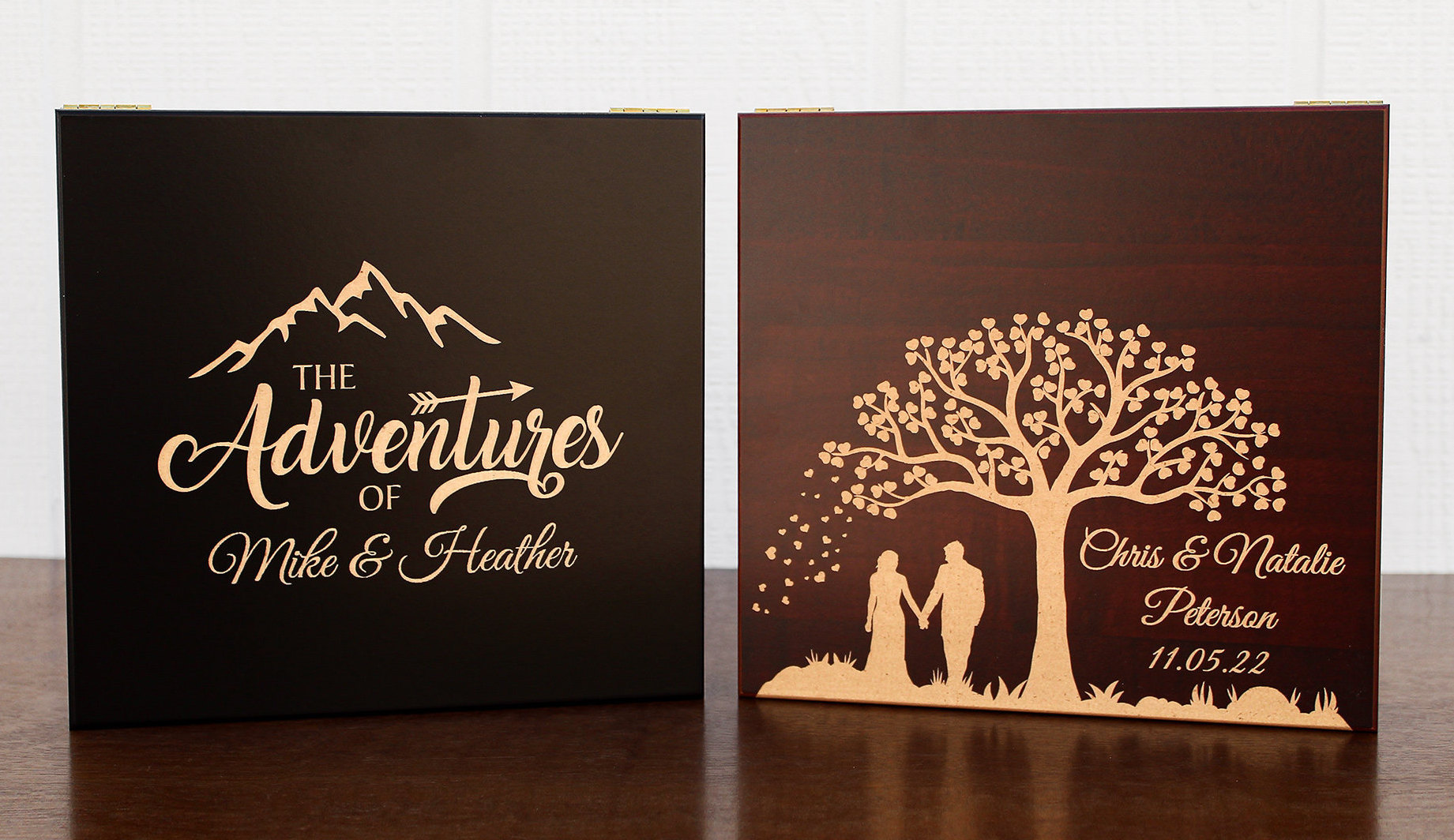 Wood Memory Box Classy Wooden Keepsake Box Personalized - Etsy