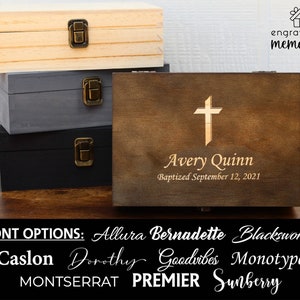 Baptism Gift, Baptism Memory Box, Keepsake Box, Baptism Gift for Boy ...