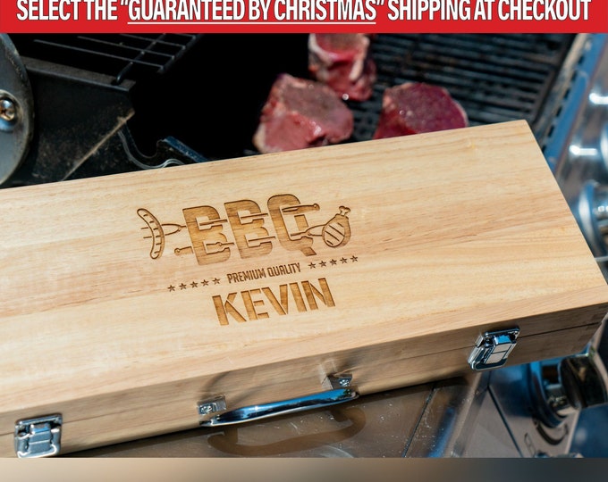 The Grill Master Set With BBQ Fork Spatula and 6 Shish Kabob - Etsy