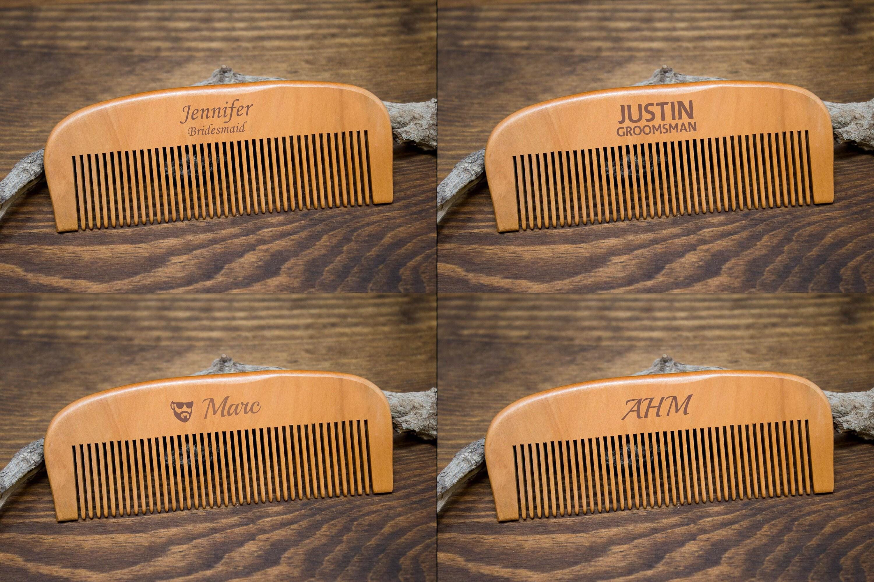 Wood Comb, Wooden Hair Comb, Engraved Comb, Personalized Comb, Custom ...