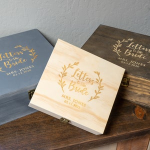 Letters to the Bride, Bridal Box Gift, Engagement Gift Box, Advice to ...