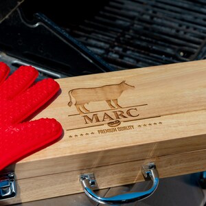 Grill Gift Set, BBQ Grilling Tools, Personalized BBQ Set, Barbecue Gift ...