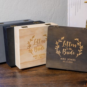 Letters to the Bride, Bridal Box Gift, Engagement Gift Box, Advice to ...