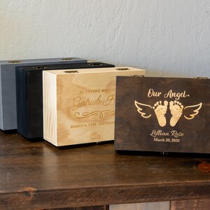 Memorial Gift Box, Memorial Gifts, Memory Box, Memorial Keepsake ...