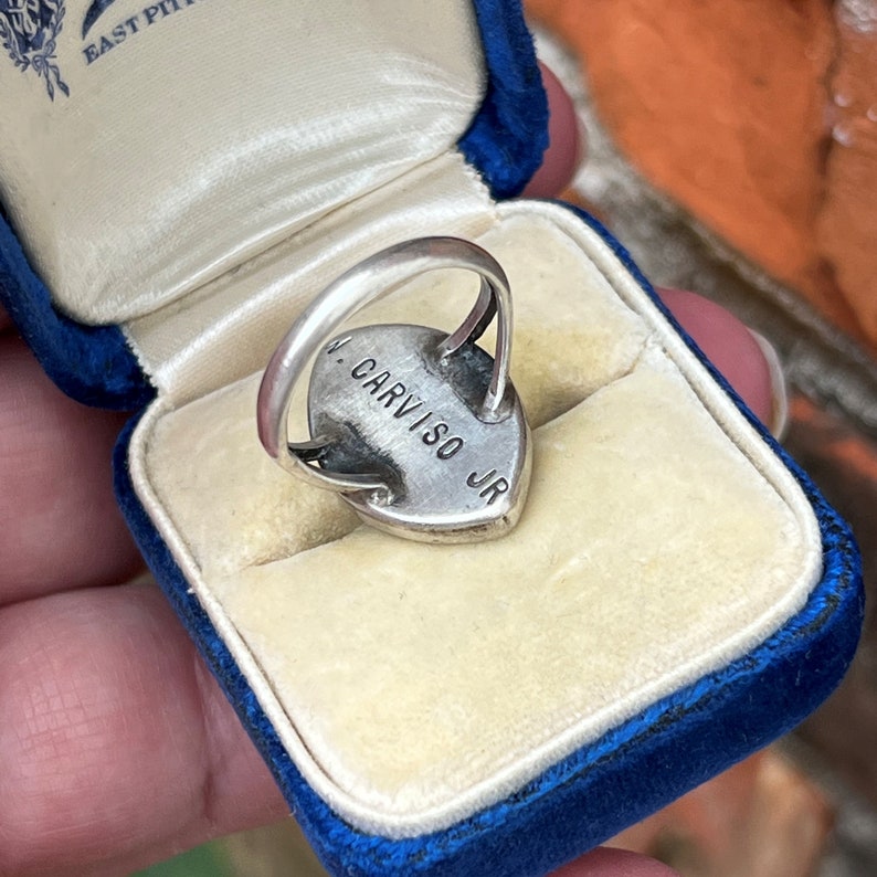 Navajo Wilton Carviso Jr Sterling Turquoise Shadowbox Ring - Etsy