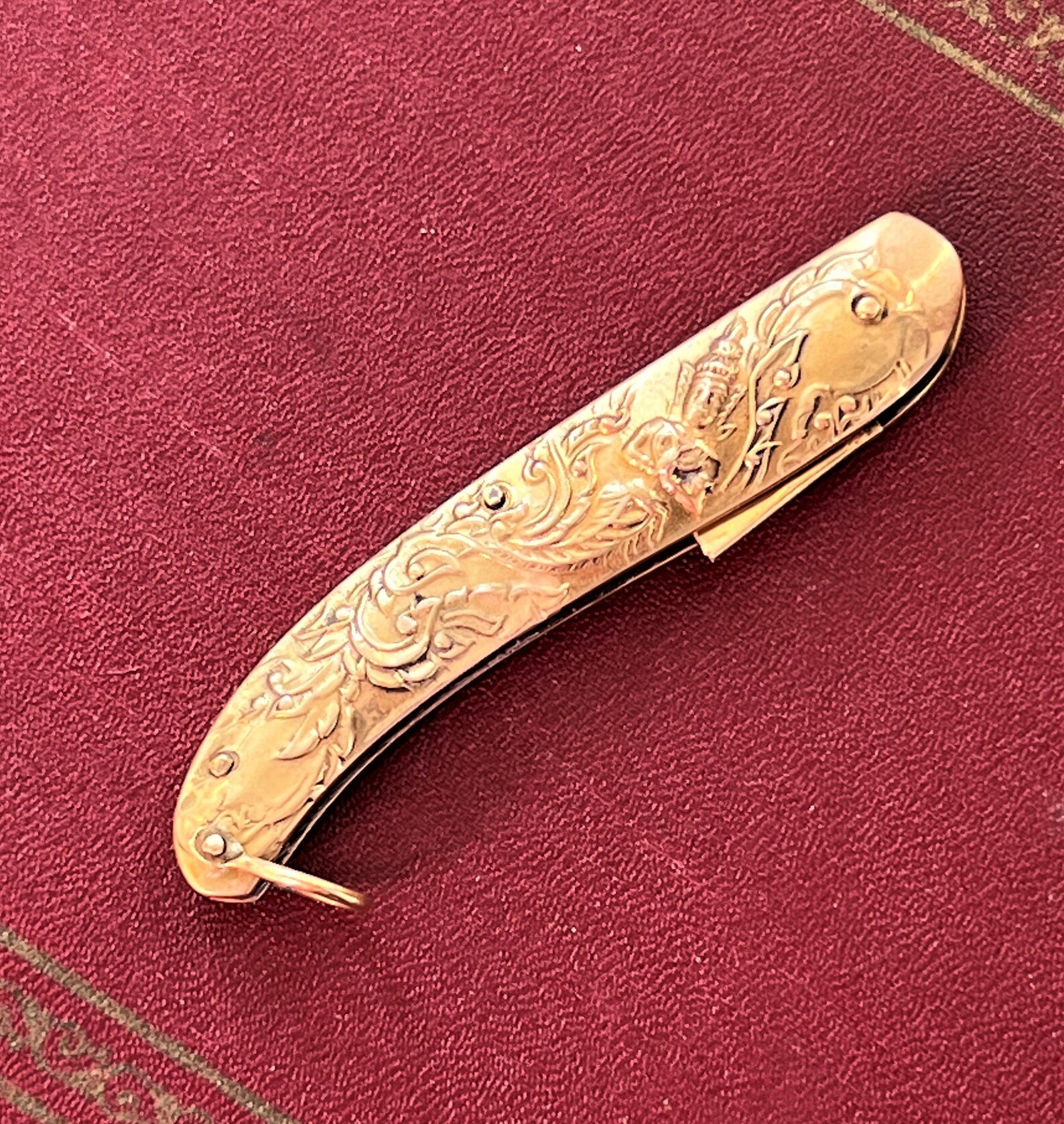 Victorian Repousse Gold Filled Floral & Figural Face - Etsy