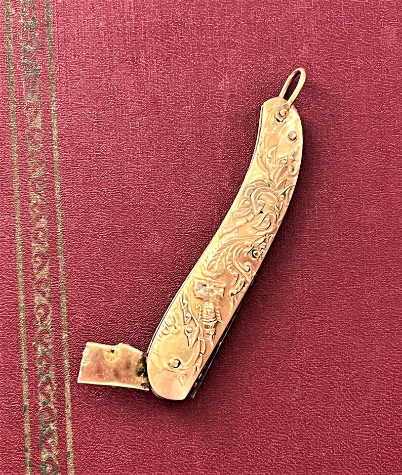 Victorian Repousse Gold Filled Floral & Figural Face - Etsy