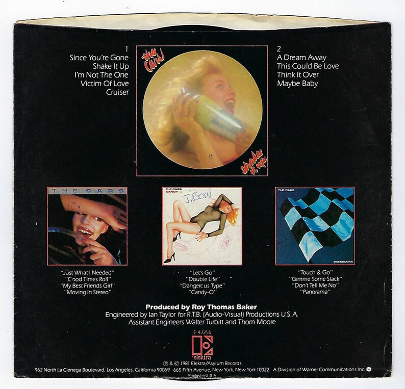 The Cars - Shake It up / Cruiser - 45rpm - 1981 - Etsy