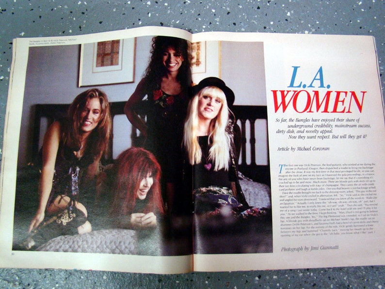 The Bangles Spin Magazine December 1988 Very Rare - Etsy