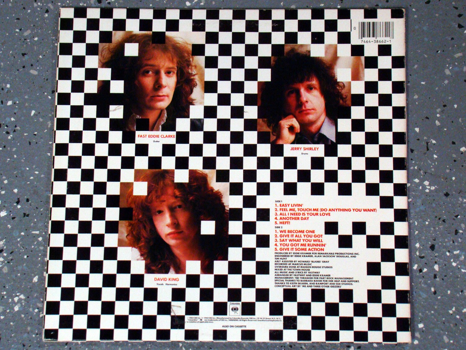 Fastway Self Titled Debut Album With Bonus Record Vinyl Record Original ...