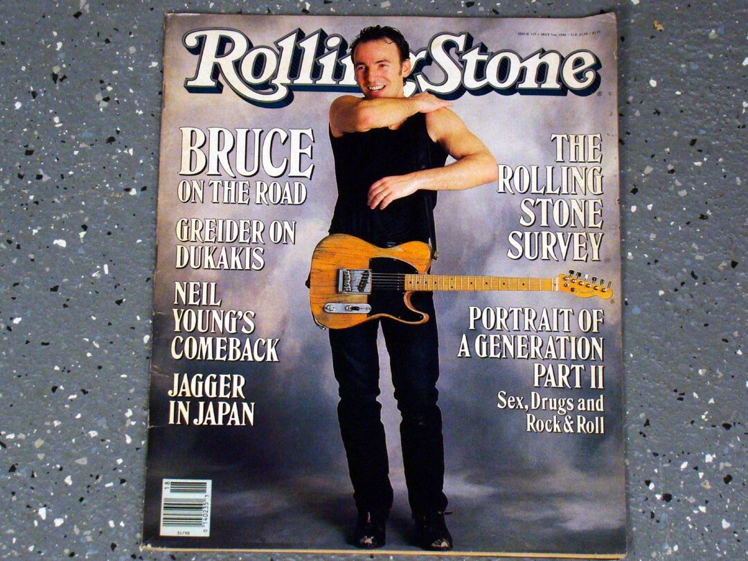 Bruce Springsteen - Rolling Stone Magazine Issue# 525 - 1988 - Etsy