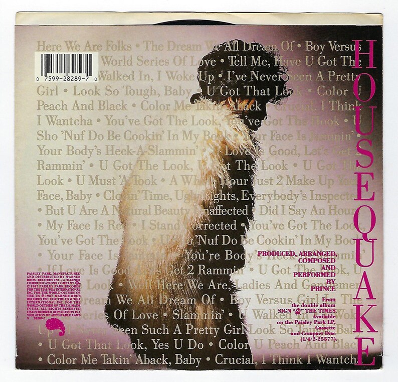 Prince - U Got the Look / Housequake - 45rpm - 1987 - Etsy