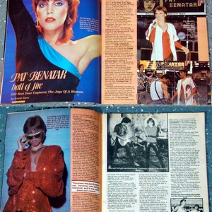 Pat Benatar - Hit Parader Magazine - February 1983 - Etsy