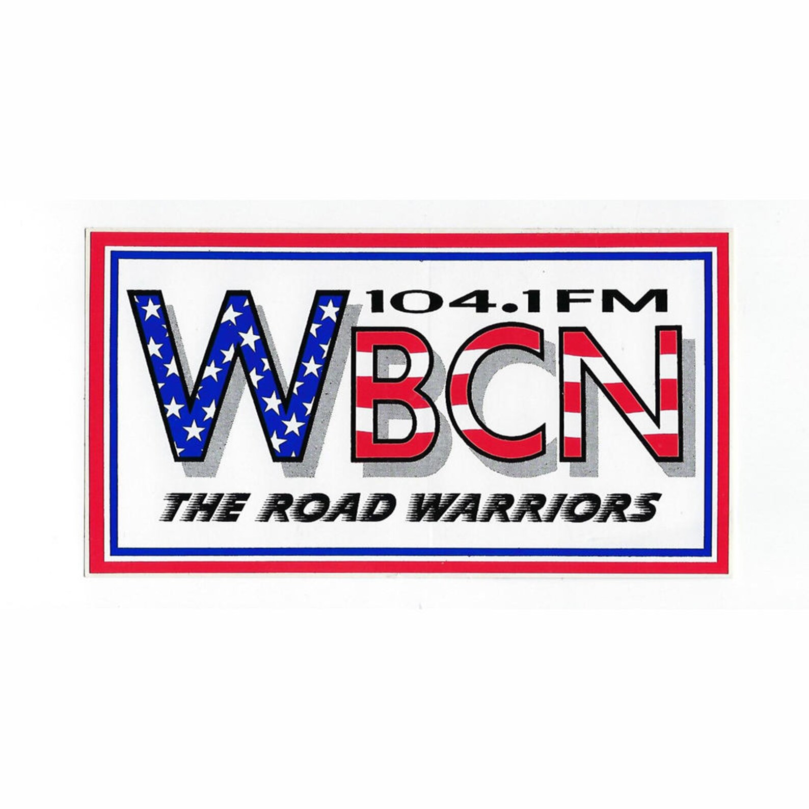 WBCN - the Road Warriors - Bumper Sticker - 1990's - Etsy