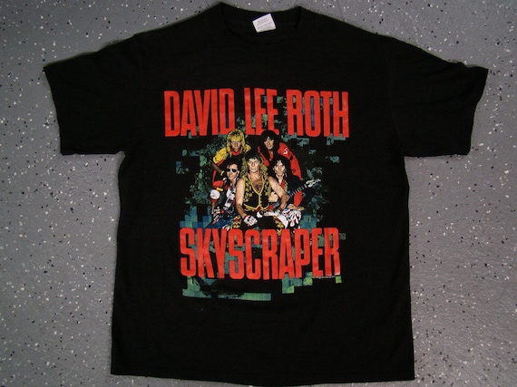 David Lee Roth Skyscraper Tour T Shirt 1988 (Medium) … - Gem