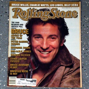 Bruce Springsteen - Rolling Stone Magazine Issue# 494 - 1987 - Etsy