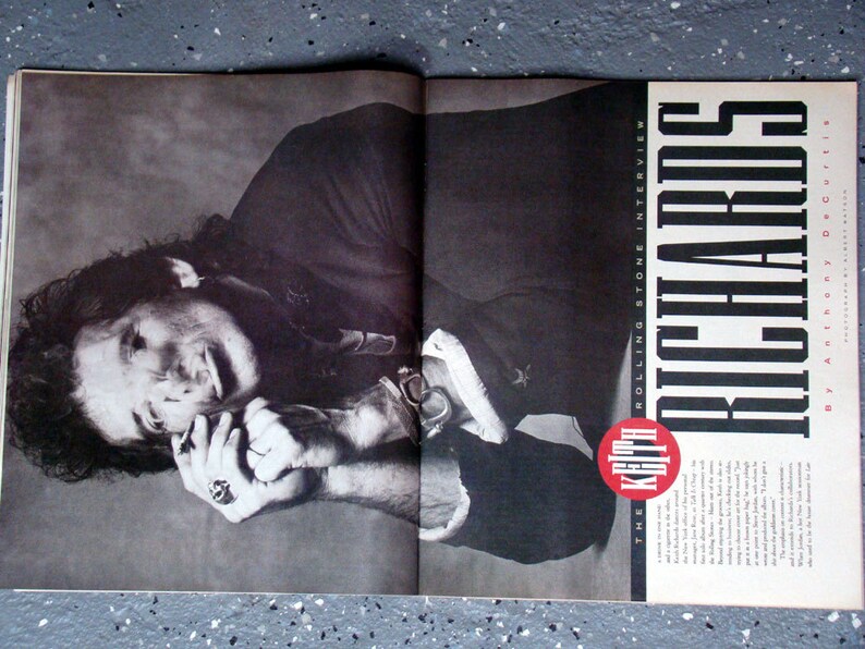 Keith Richards - Rolling Stone Magazine Issue# 536 - 1988 - Etsy