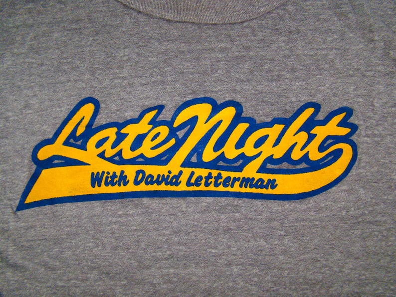 Late Night With David Letterman Original T Shirt (small) - Please Read ...