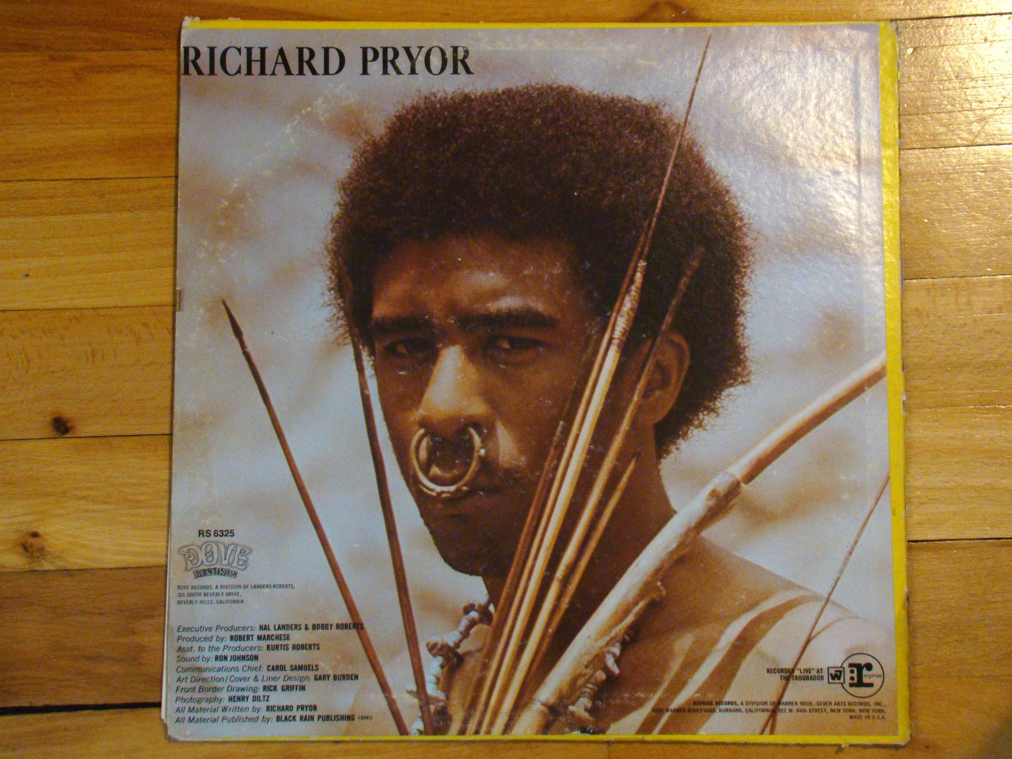 Richard Pryor First Album Vinyl Record 33 Rpm 1968 - Etsy