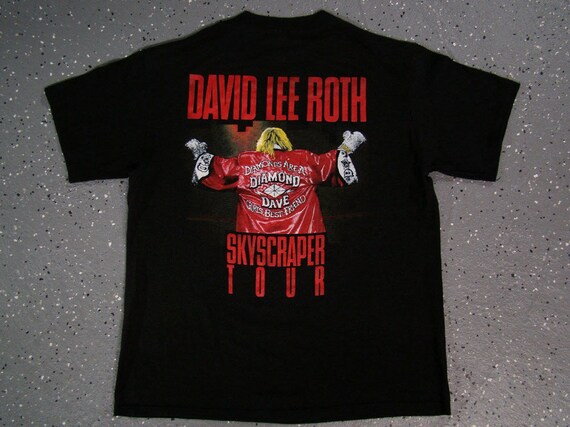 David Lee Roth Skyscraper Tour T Shirt 1988 (Medium) … - Gem