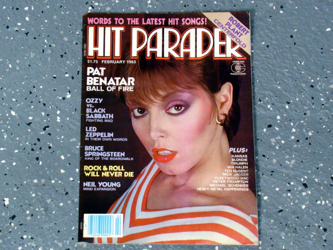 Pat Benatar - Hit Parader Magazine - February 1983 - Etsy