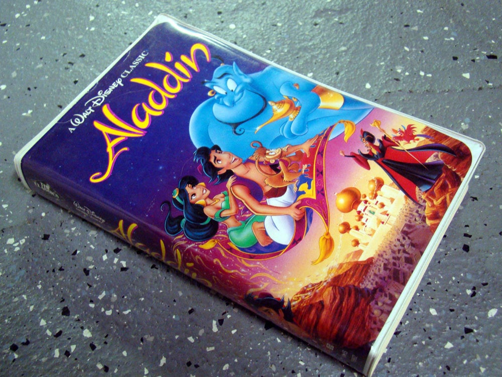 Aladdin Walt Disney's Black Diamond Classic RARE VHS 1993 - Etsy