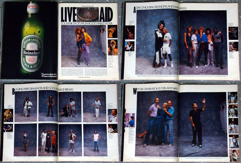 Live Aid - Life Magazine - September 1985 (vol. 8, No. 10) - Very Rare ...