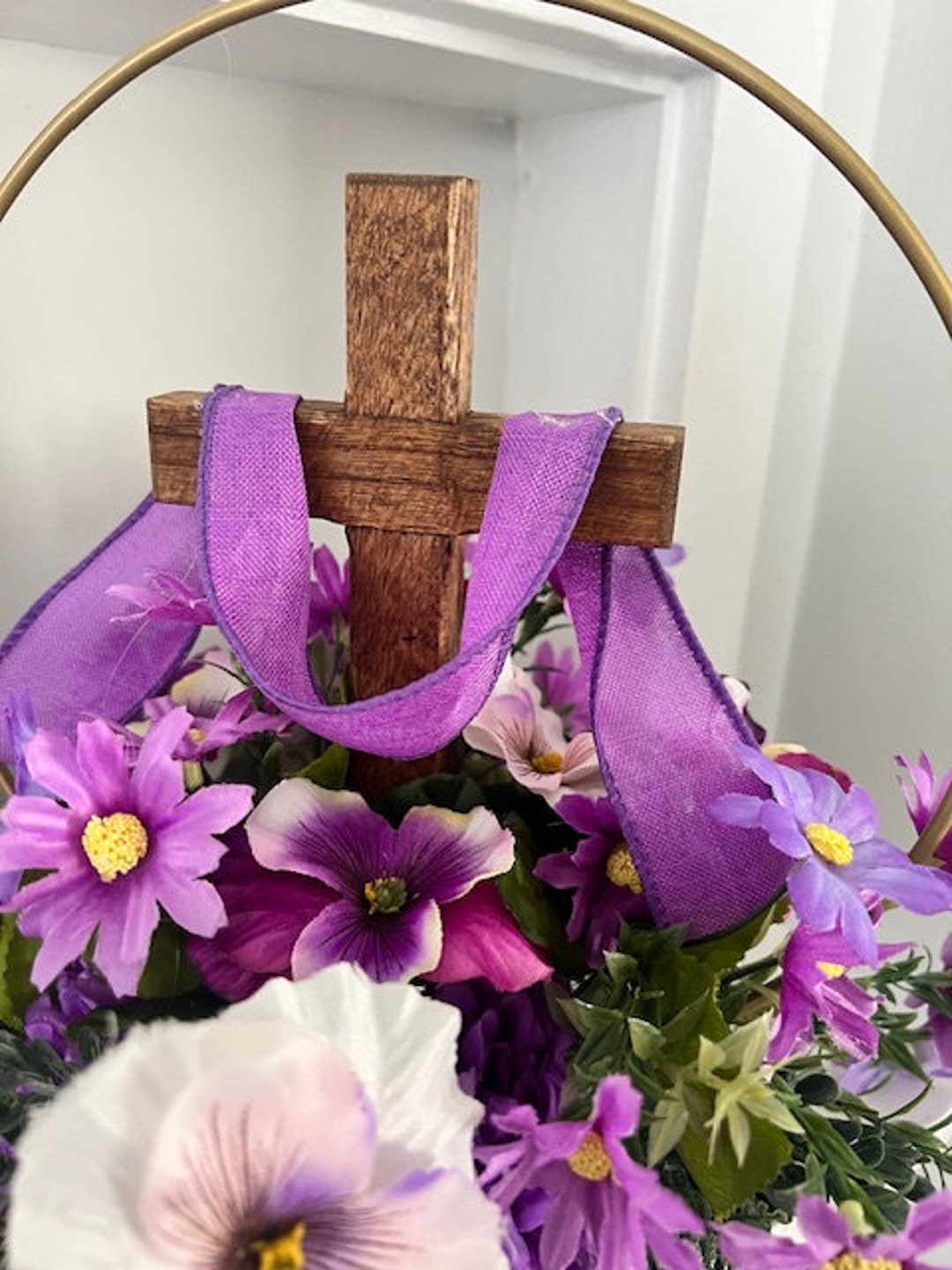 Easter Cross Centerpiece - Etsy