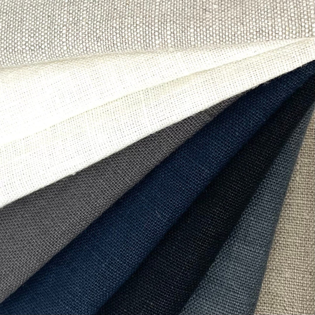 Tumbled Washed Belgian 100% Natural Linen Fabric / 54" Width / CL1064 ...
