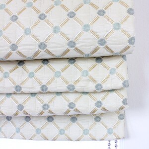 Seamless Light Green Diamond Pattern Beige Jacquard Custom Made ...