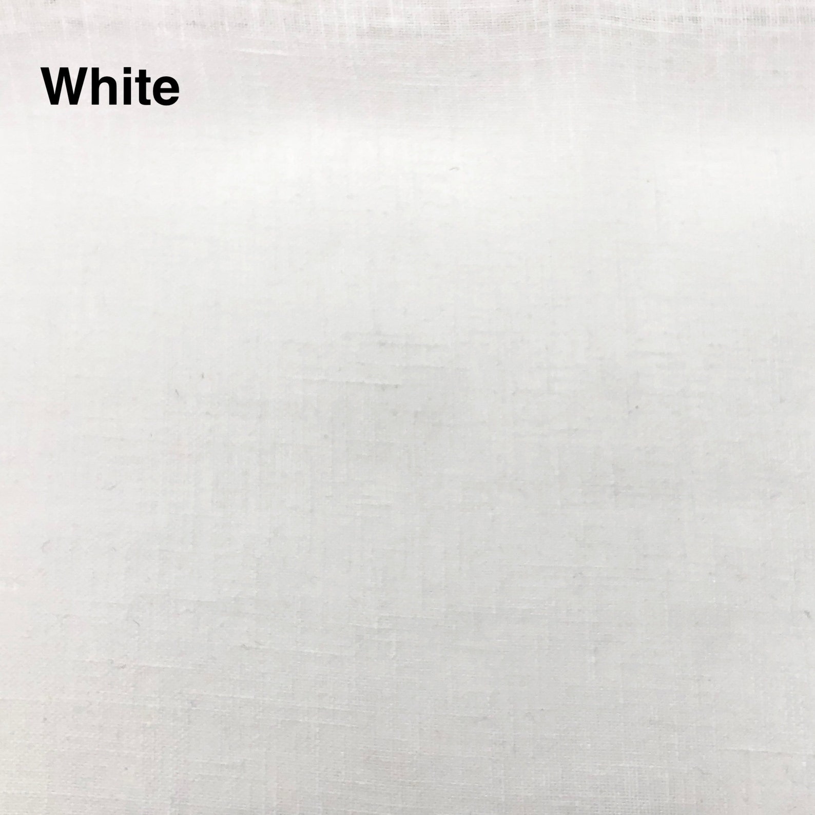 Contemporary White Linen Blend Sheer Flat Roman Shade - Etsy