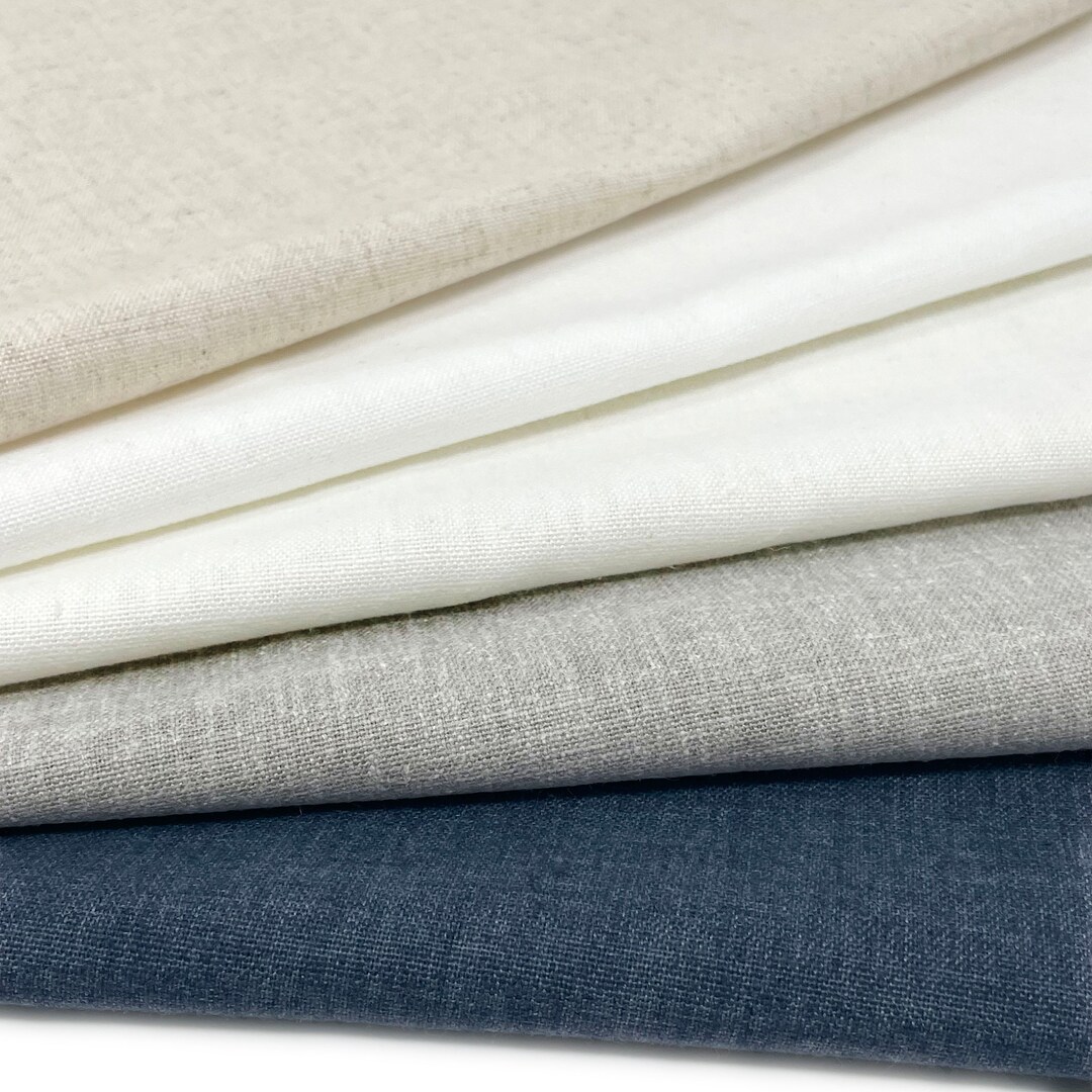 Blend Linen Fabric by the Yard, Curtain, Drapery, Table Top, 54 Width ...