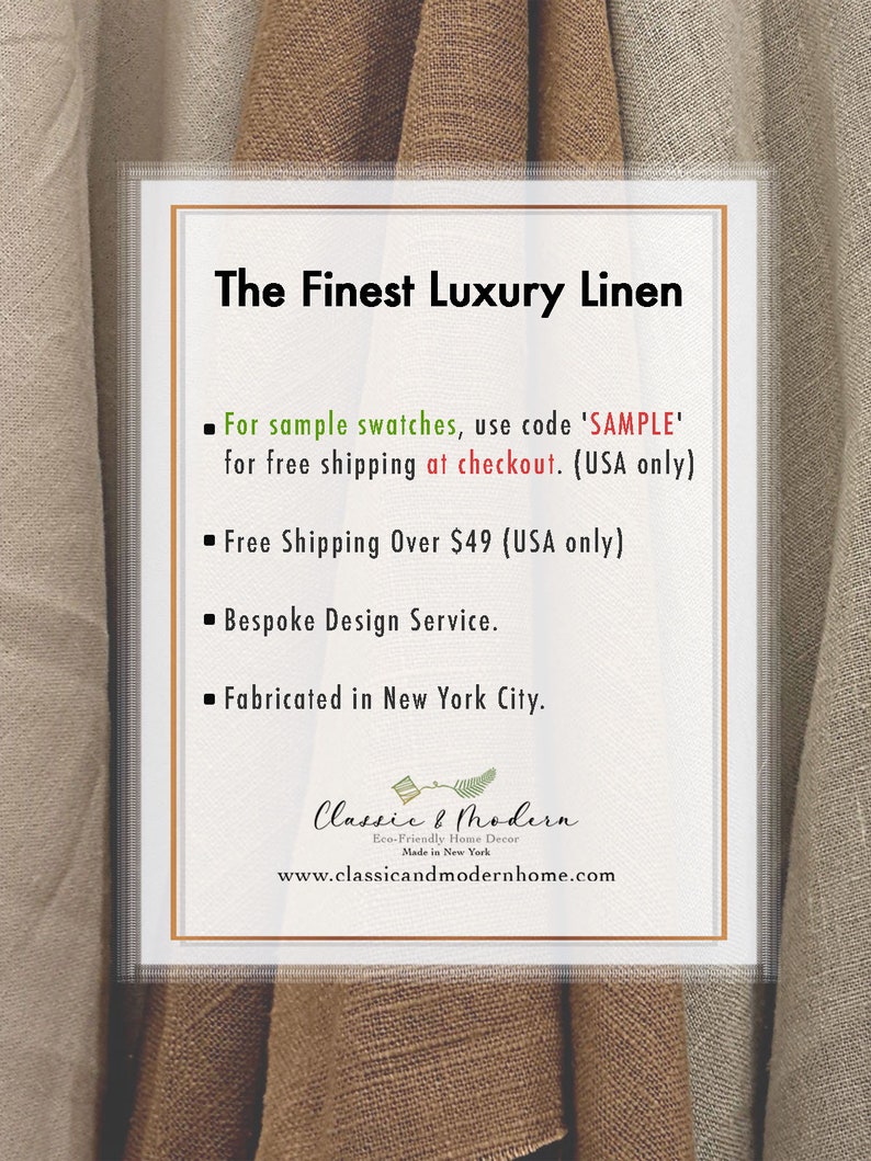 Medium Heavy Weight Classic 100% Linen Fabric/54" Width/cl1100 - Etsy