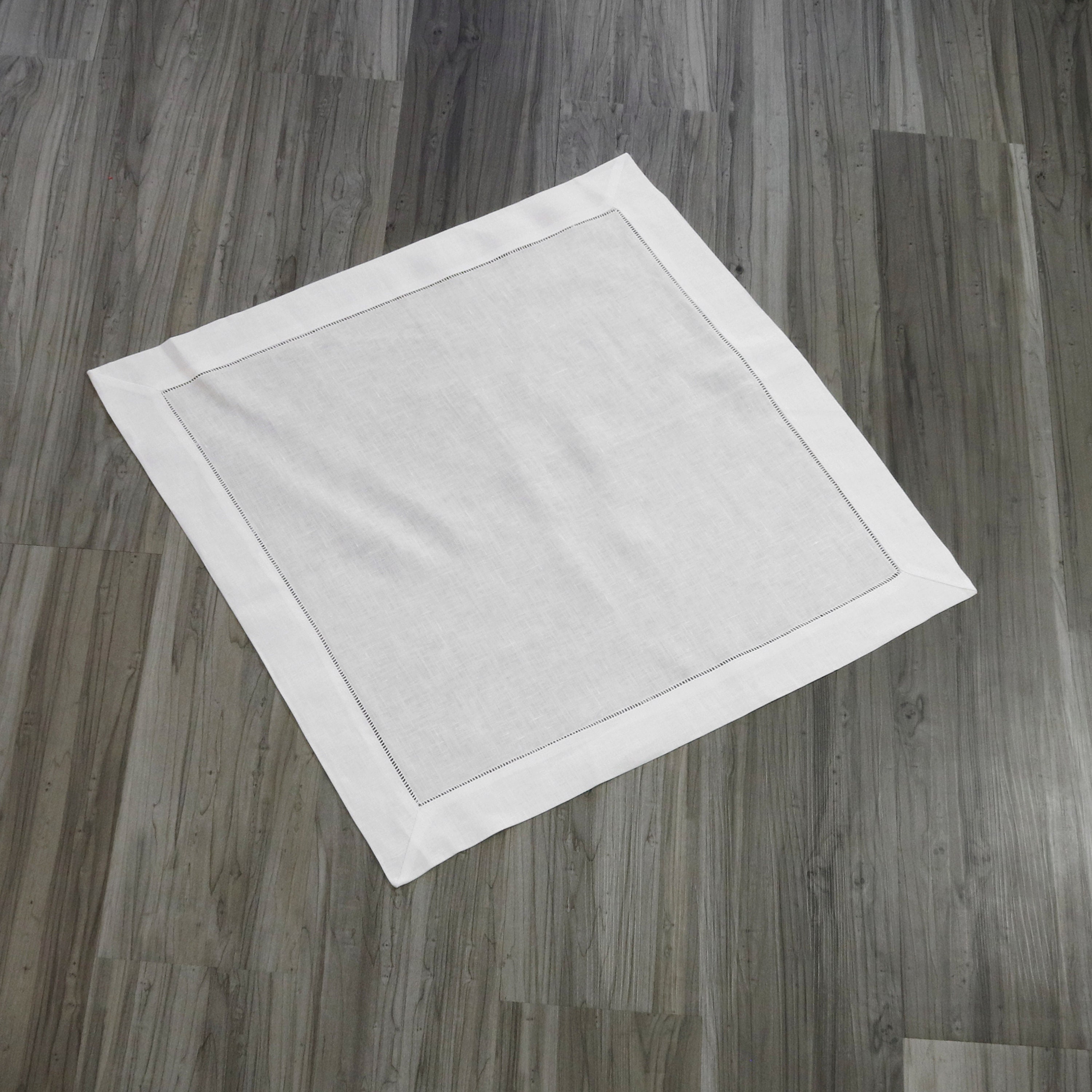 Linen napkin set of 4 / Bulk Linen Napkin / Hemstitch Napkins | Etsy