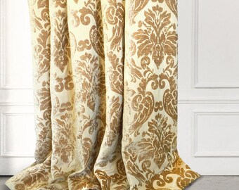 Damask Curtain | Etsy