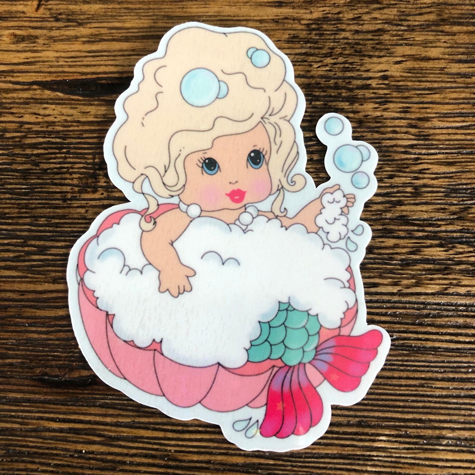 8 Pack Holographic Sweet Sea Doll Sticker Pack~ - Etsy
