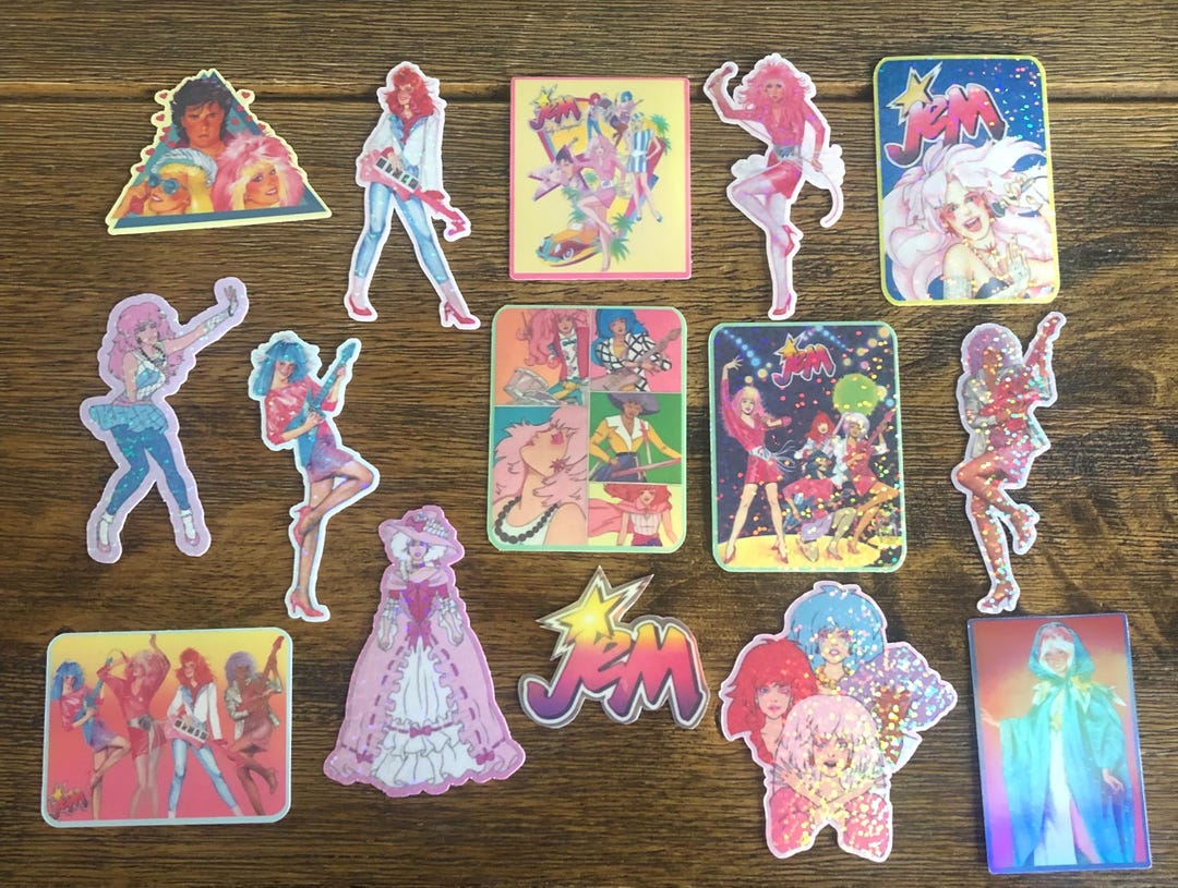 Jem Inspired Rainbow Holographic Stickers *YOU CHOOSE #2* - Etsy