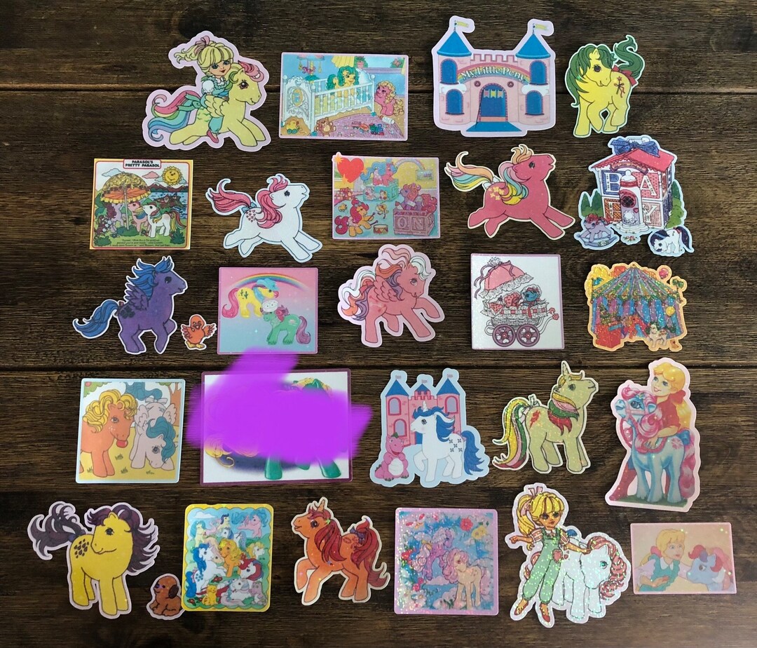 Vintage Style Holographic My Little Pony Inspired Stickers YOU CHOOSE 3 ...