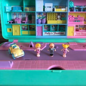 1989 Vintage Polly Pocket high Street Money Box Variation COMPLETE W ...
