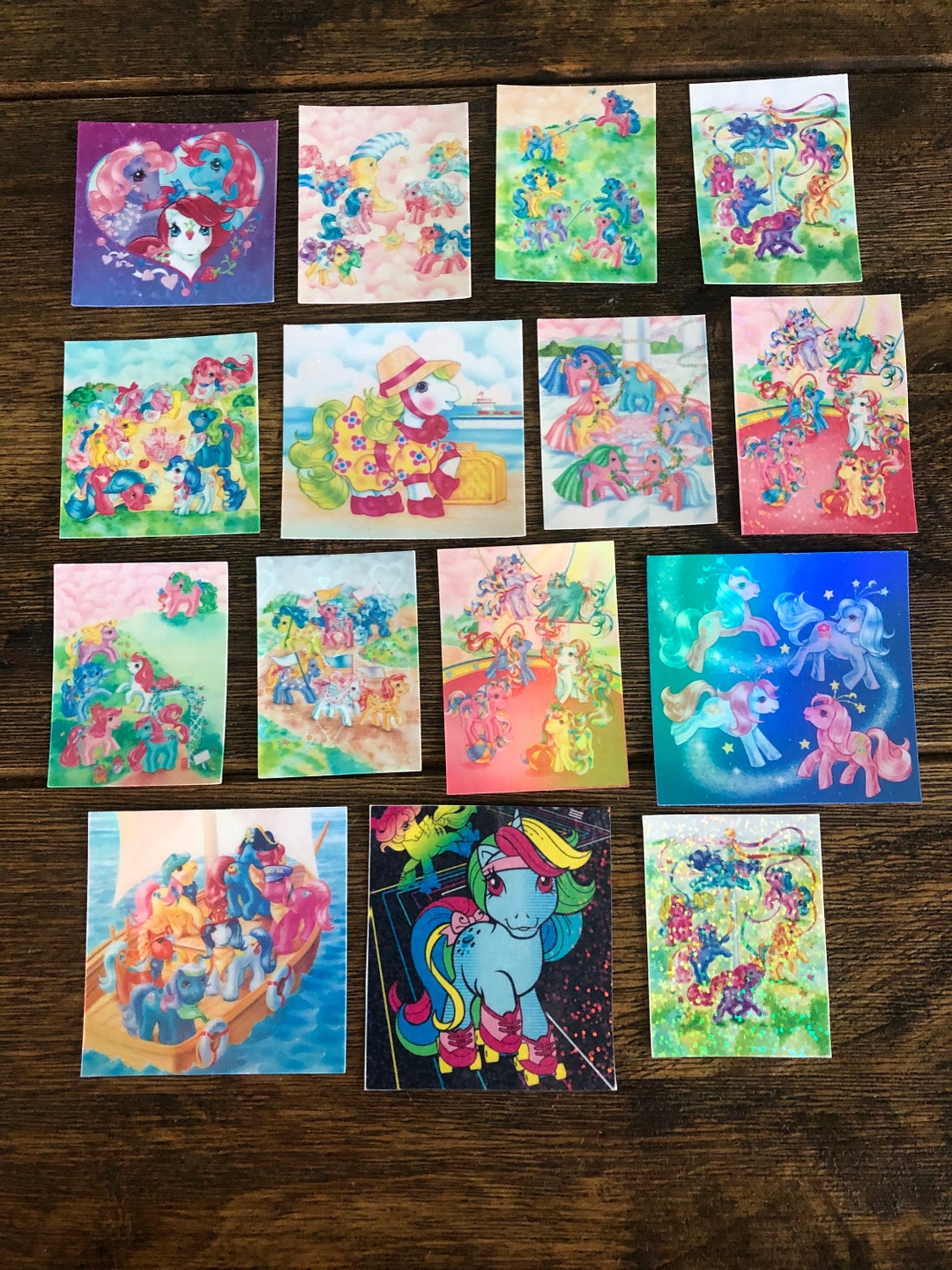 Vintage Style Holographic My Little Pony Inspired Stickers! *YOU CHOOSE ...